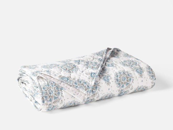 Flores Handstitched Organic Quilt - Soaring Heart Natural Bed Company
