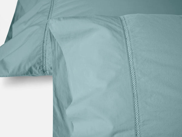 Lattice Organic Percale Sheet Set - Soaring Heart Natural Bed Company